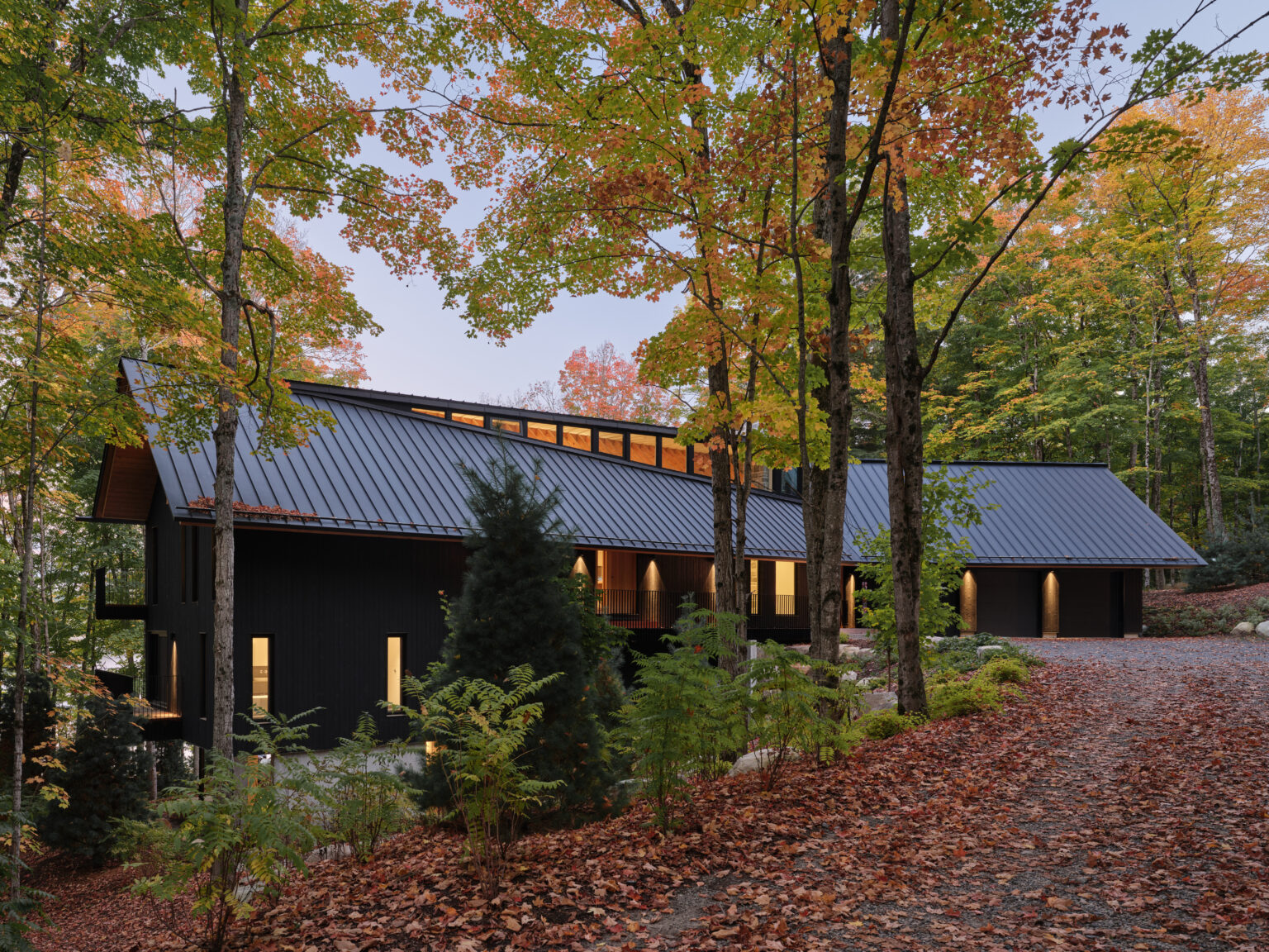 The Trapezoidal Form of This Ontario Home Allows Light to Filter ...